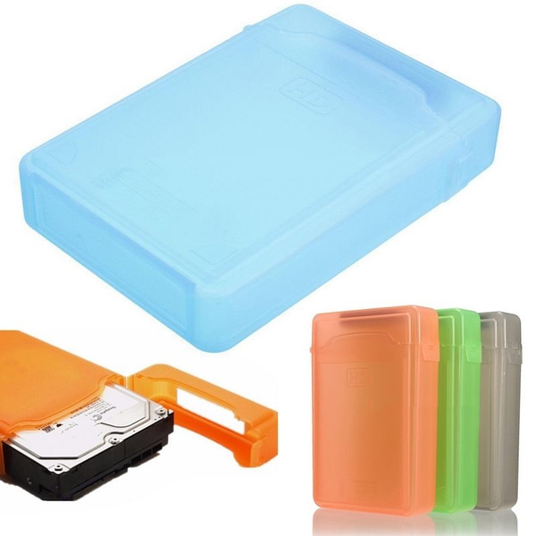 3.5'' IDE SATA Plastic HDD Hard Drive Disk Storage Box Case Enclosure ...