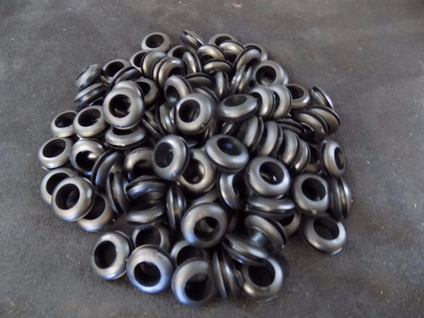 25 PACK 1/2 ID RUBBER GROMMET FIREWALL HOLE PLUG GASKET WIRE ELECTRICAL ...