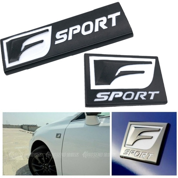 F Sport Logo Stickers 3D Metal Emblem Refitting Sticker Car Styling ...