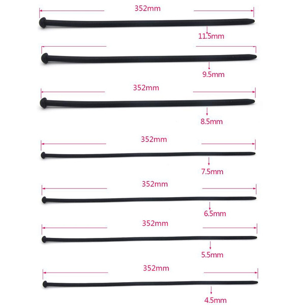 Urethral Silicone Plug Trainer Dilator Sounds Catheter Stretching Tube ...