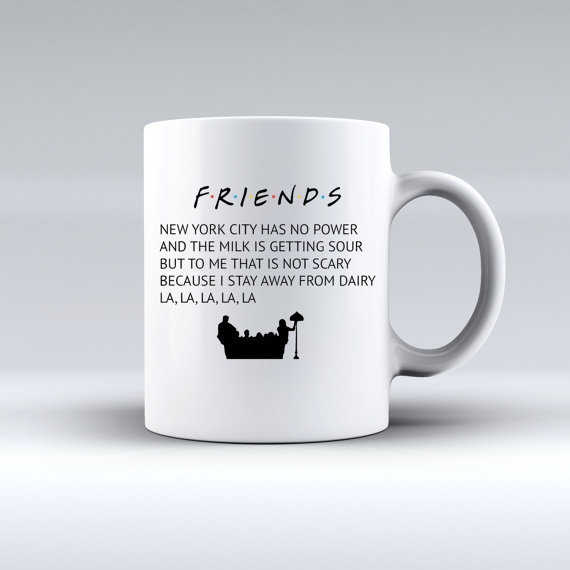 Friends TV Show Mug Phoebe Buffay-Hannigan Song Scary Daily - Funny ...