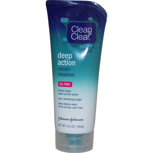 Oil Free Deep Action Cream Cleanser by Clean and Clear for Unisex - 6.5 ...