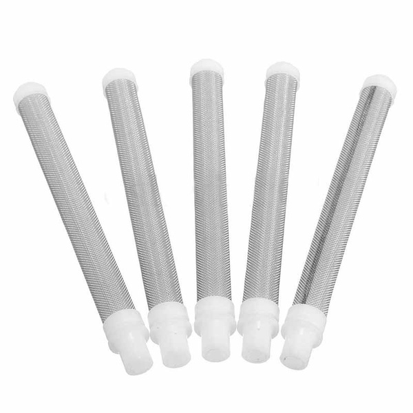 5Pcs 60 Mesh Airless Paint Spray Gun Filter Screen Elements For Wagner ...