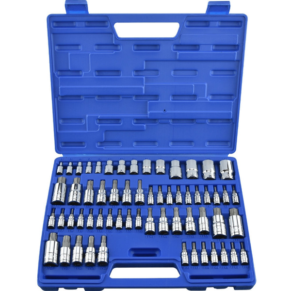 Master Torx Socket Set | 60pc Tamper Proof Security Bits Plus External ...