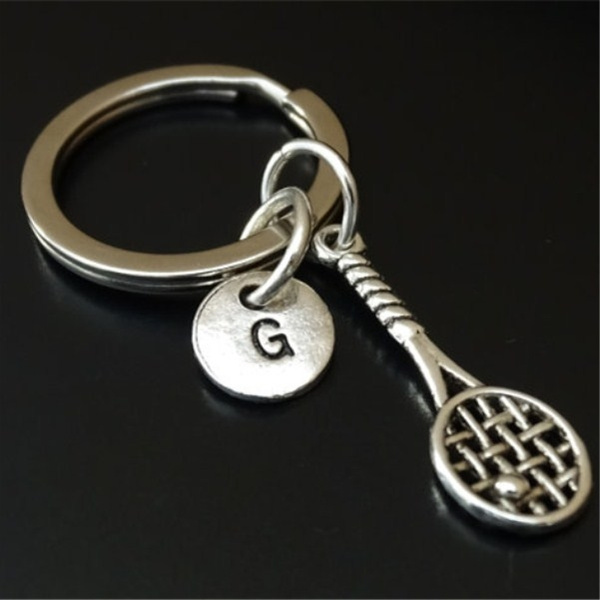 Tennis Keychain, Custom Keychain, Custom Key Ring, Tennis Pendant ...