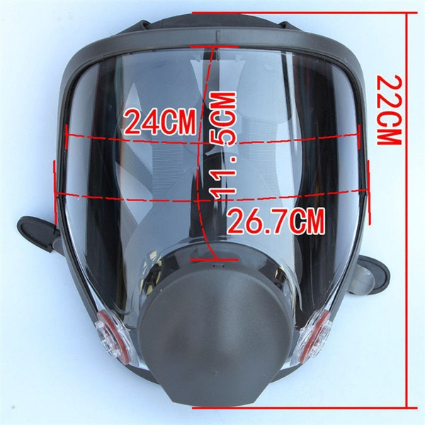 Full Face Gas Mask Facepiece Respirator for Painting Spraying 6800 | Wish