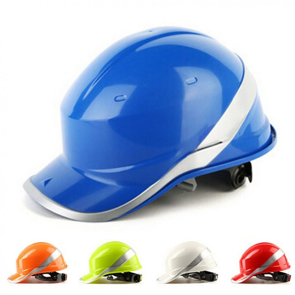 8 Fixing Points Adjustable Reflective Diamond Hard Hat Construction ...
