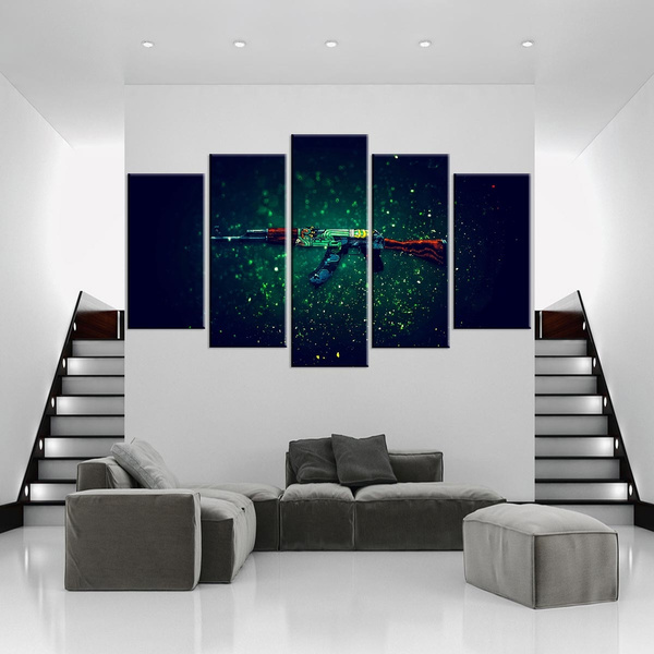 "LARGE 40""x 24"" 5 Panels ""Counter Strike Global Offensive""Art ...