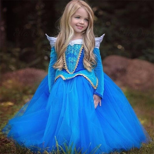 Jamickiki Fairy Princess Sleeping Beauty Aurora Ball Gown For Girls ...