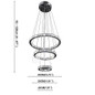 Modern lighting 3 ring Chandelier Hot Sale Led Crystal Chandelier Light ...