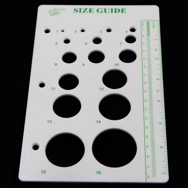 Fondant Size Guide Plastic Size Measuring Guides Sugarcraft Mould Ball ...