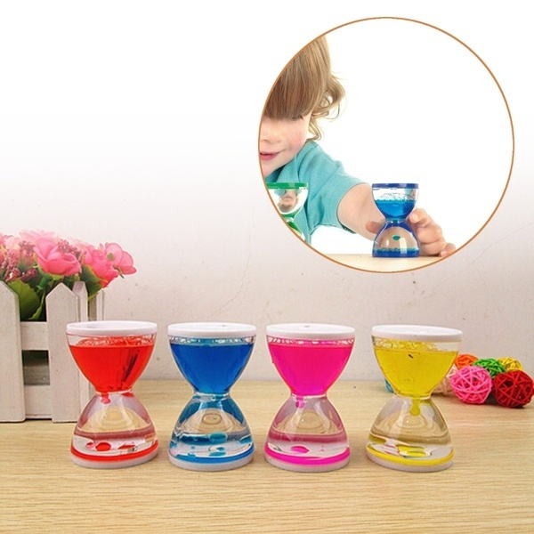 Colourful Liquid Sensory Tube Comfort Motion Visual Timer Hourglass ...