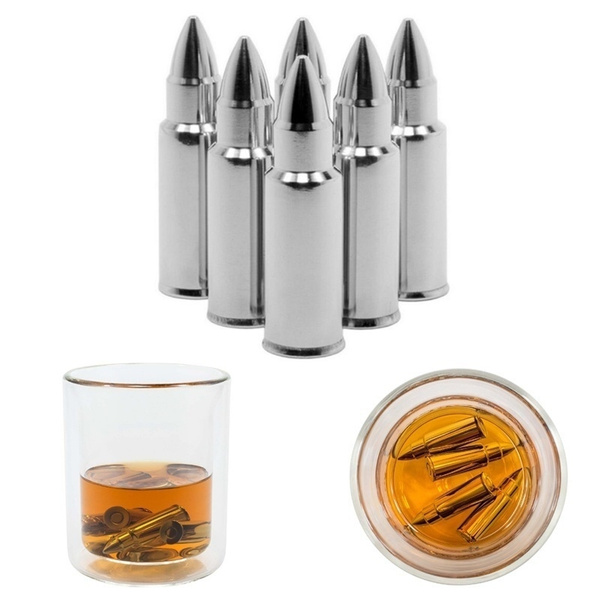 Stainless Steel Bullet Shaped Cooler Stone Whiskey Stone Whisky Rock | Wish
