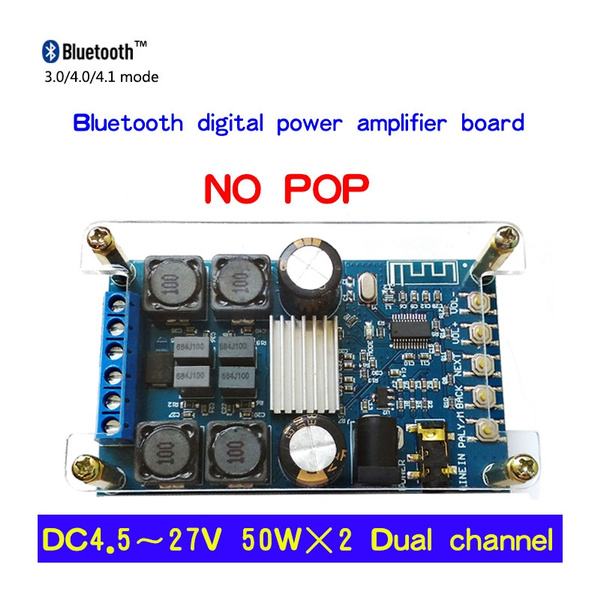 50Wx2 Bluetooth Digital Dual Channel Audio Power Amplifier Module with ...