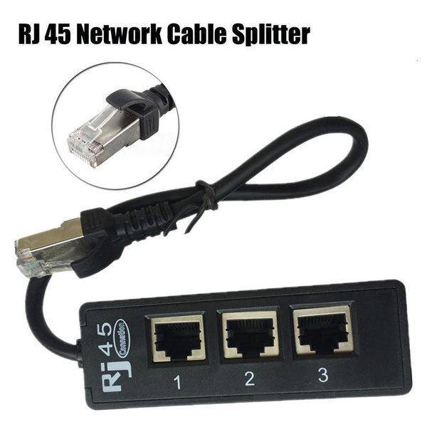 High Quality 1 to 3 Socket Ethernet Network LAN RJ45 Plug Splitter ...