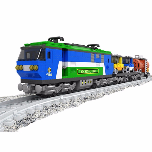 573 PCS Classical Train with Track,Express Locomotive Train Building ...