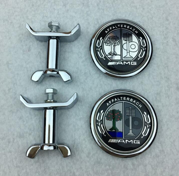 1pc Car Front Engine Emblem Logo AMG Badge Car Hood Emblem Badge ...