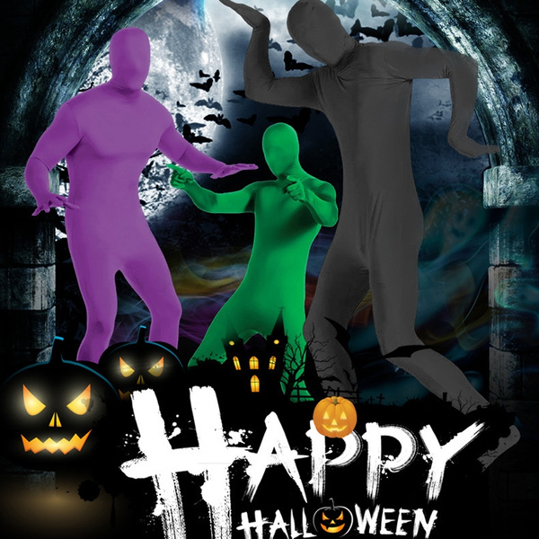 Funny Invisible Man Cosplay Morph Costume Adult Skin Suit Spandex ...