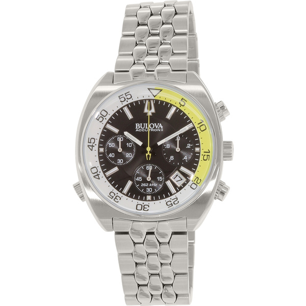 Bulova Men's 96B237 Silver Stainless-Steel Analog Quartz Fashion Watch ...