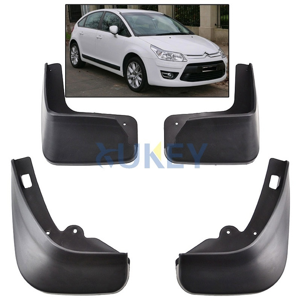 Xukey® Set Car Mud Flaps For Citroen C4 2004-2010 Mk1 Hatchback Hatch ...