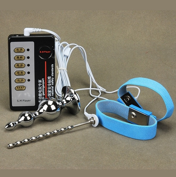 Electro Kit Stainless Steel Urethral Sounding Plug Electric Shock Ring ...
