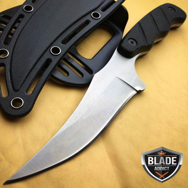 9" TACTICAL SURVIVAL KNIFE Hunting Skinner MILITARY Fixed Blade Rambo ...