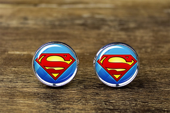 Superman cufflinks, superman jewelry, superman accessories | Wish