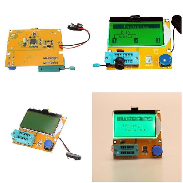 New Design Portable LCR-T4 ESR Meter Transistor Tester Diode Triode ...