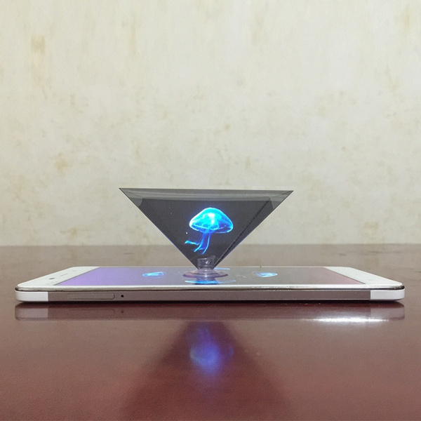 Mobile Phone DIY Holographic 3D Projector Pyramid Holographic ...