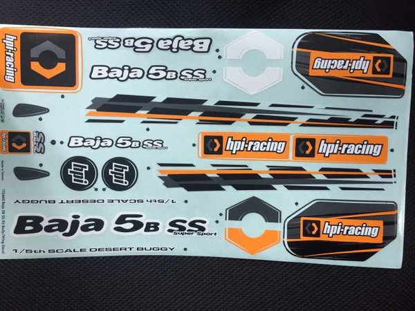 Hpihpi005 HPI racing 5b Baja flux 5t 5sc 5r savage truck/buggy body ...