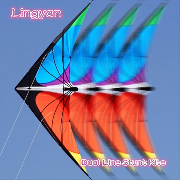 1.8m Power Professional Dual Line Stunt Kite with Handle and Line Good ...