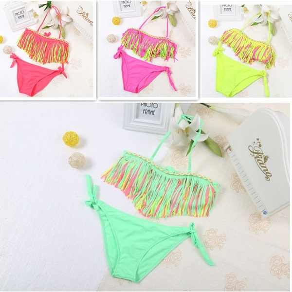 Kids Biquini Infantil Baby Swimwear Bathing Set Girls Swimming Suit ...