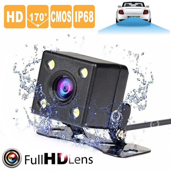 Car LED Night Vision Waterproof Camera Car Parking Rear View Camera ...