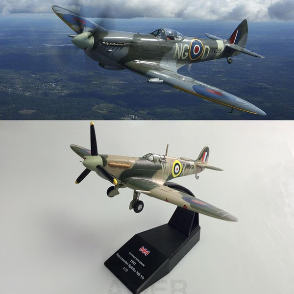1:72 Scale Military Model British Royal Air Force Spitfire Fighter ...
