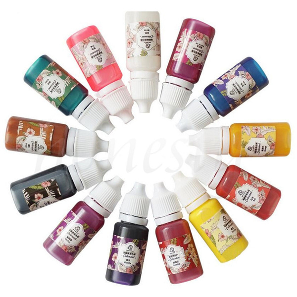 13 Colors Epoxy Color UV Resin Coloring Dye Colorant Resin Pigment Art ...