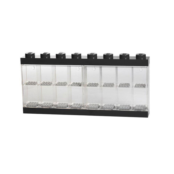 LEGO Minifigure 16 Compartment Display Case, Black | Wish