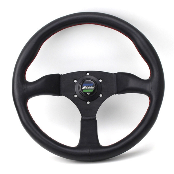 Universal Spoon Sport 350mm Leather Car Racing Performance Tuning ...