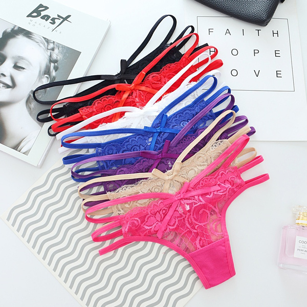 New T-back Underwear Women Sexy Thong Panties Women Cotton Cozy G ...