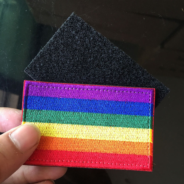RAINBOW FLAG LGBT Gay Lesbian Pride Tactical Military Patch Embroidered ...