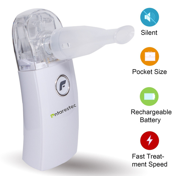 Antarestec PA17 Portable Mesh Nebulizer Atomizer Rechargeable for Adult ...