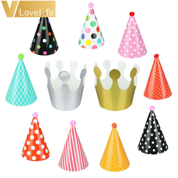 Kids Birthday Party Hats Fun Party Hats Set for Kids Birthday (Set of 9 ...