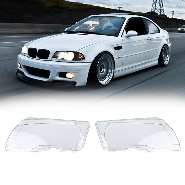 High-quality Auto Parts 2PCs Front Headlight Lens Shell Cover for BMW ...