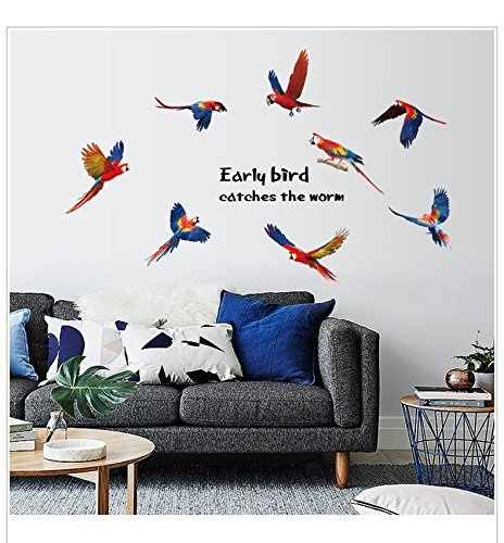 Birds wall Sticker for Living Room Early birds catch Worms | Wish