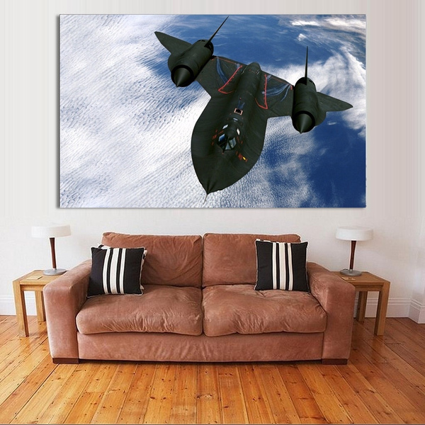 New SR 71 Blackbird Reconnaissance aircraft Canvas Fabric Cloth Poster ...