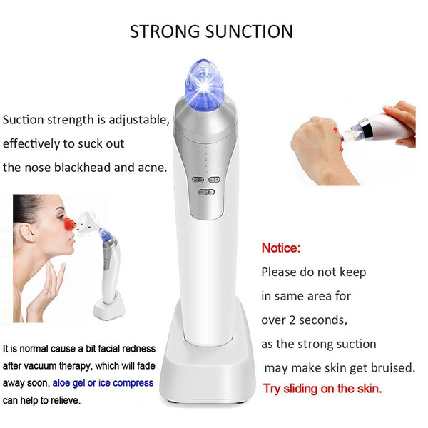 Electric Blackhead Suction Remover Facial Pore Cleanser Acne Comedone ...