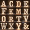 Alphabet Letter LED Light Bulbs Lamp Light Up Decoration Symbol Indoor ...