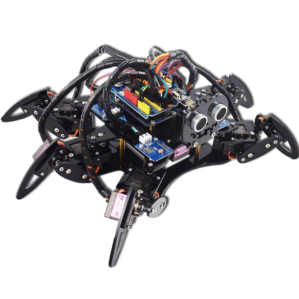 Adeept Hexapod 6 Legs Spider Robot Kit For Arduino Uno R3 With Pdf Guidebook Wish
