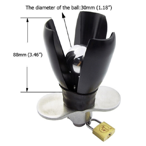 Male Stainless Steel Bondage Stretching Lock Men's Chastity Device ...