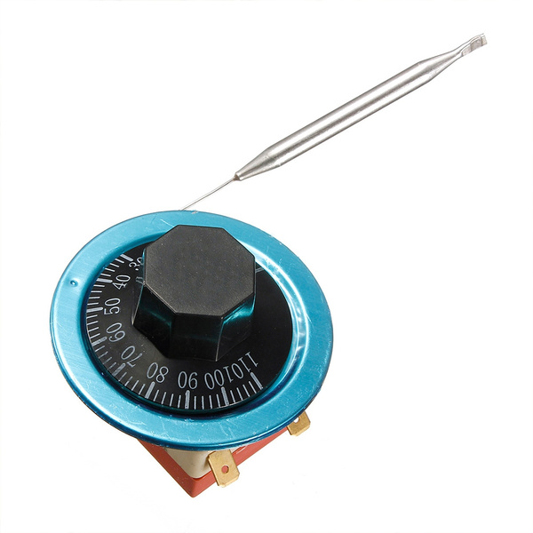 250V 16A 2 Pin 30-110 Celsius Temperature Controller Thermostat ...