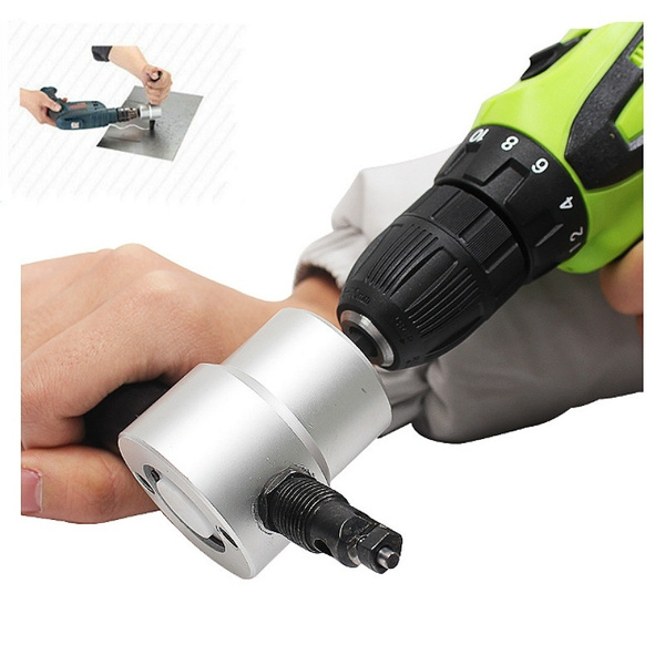 Nibble Metal Cutting Double Head Sheet Nibbler Saw Cutter Tool Drill ...